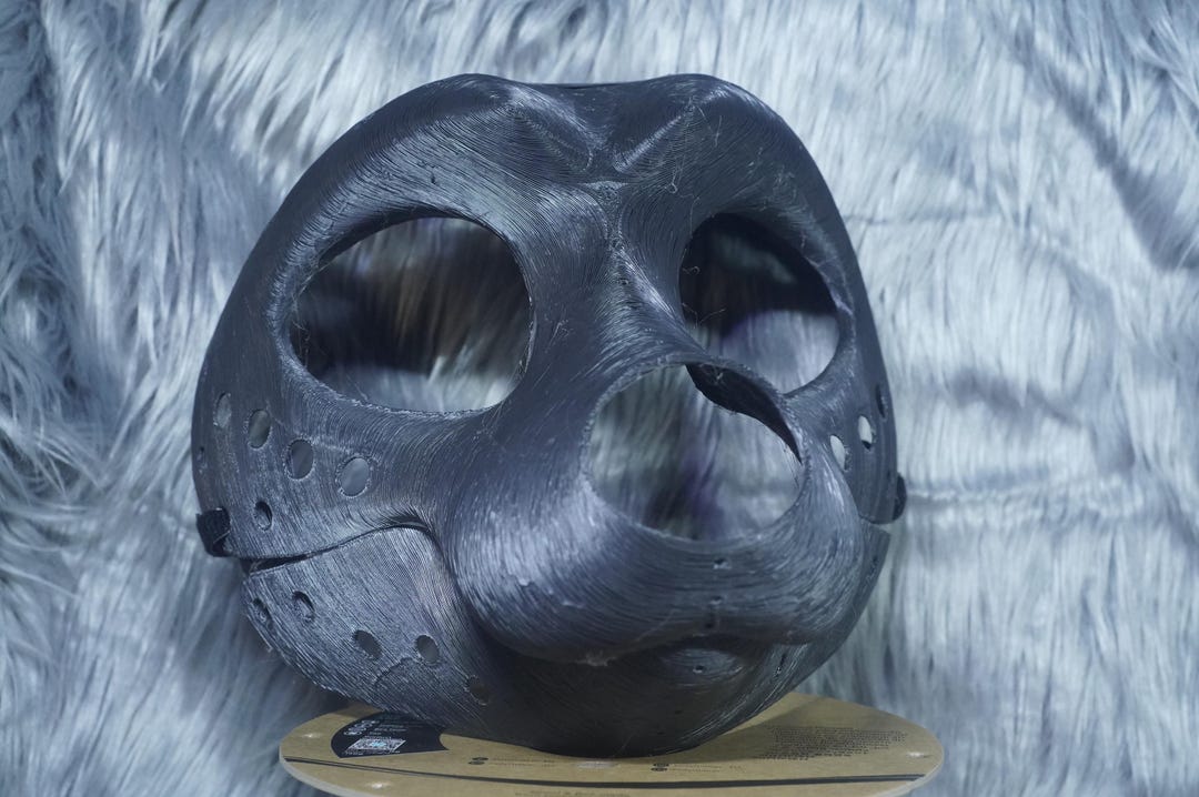 3d Printed Skunk Fursuit Head Base With Moveable Jaw MISPRINT - Etsy