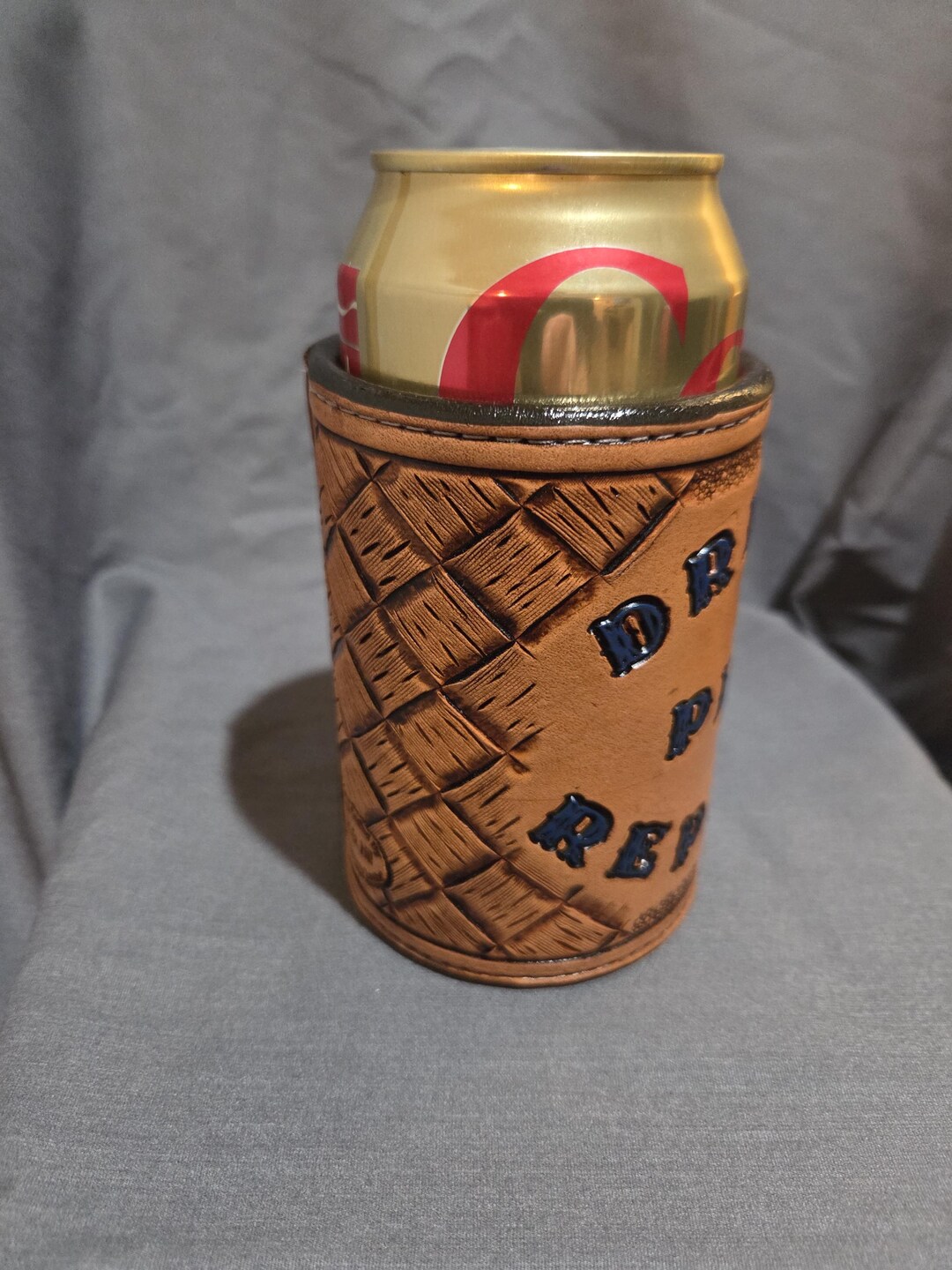 Hand Made Leather Can Koozie/dice Cup - Etsy