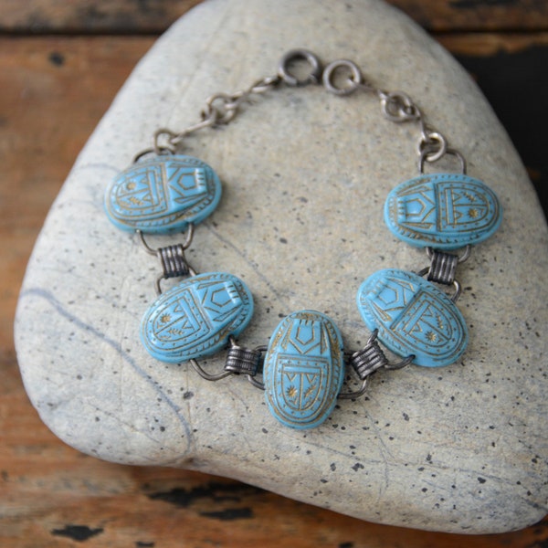 Scarab Bracelet - Etsy