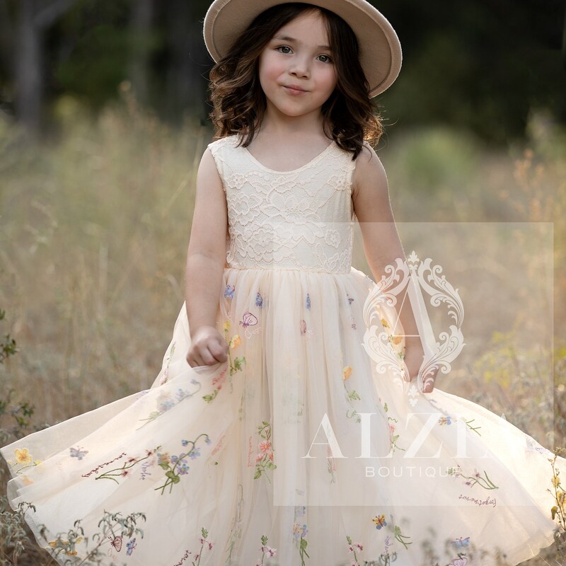 Girls Flower Girl Dress - Etsy