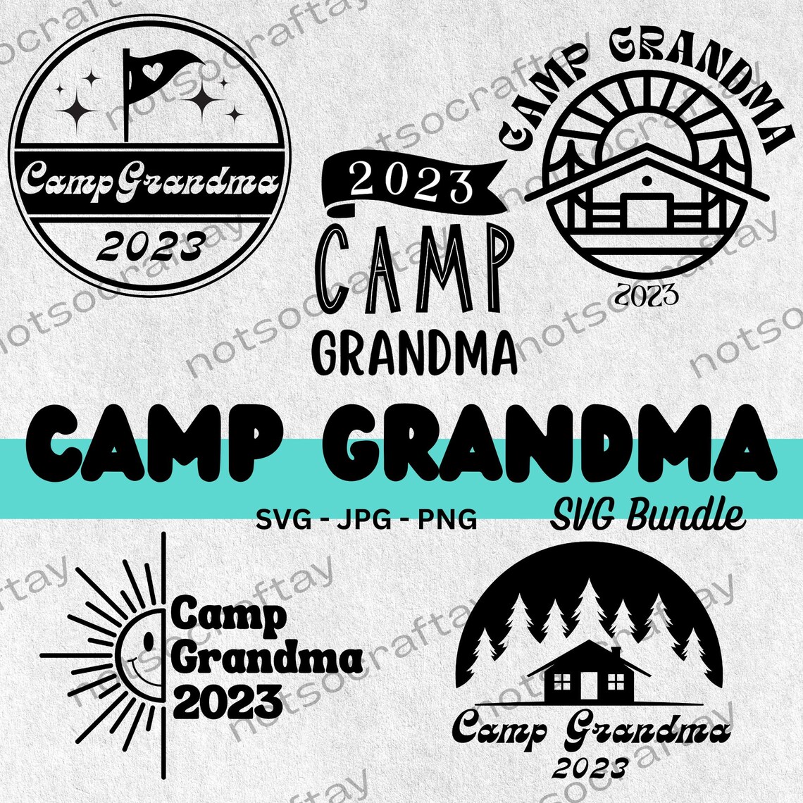 Camp Grandma SVG Bundle - Etsy