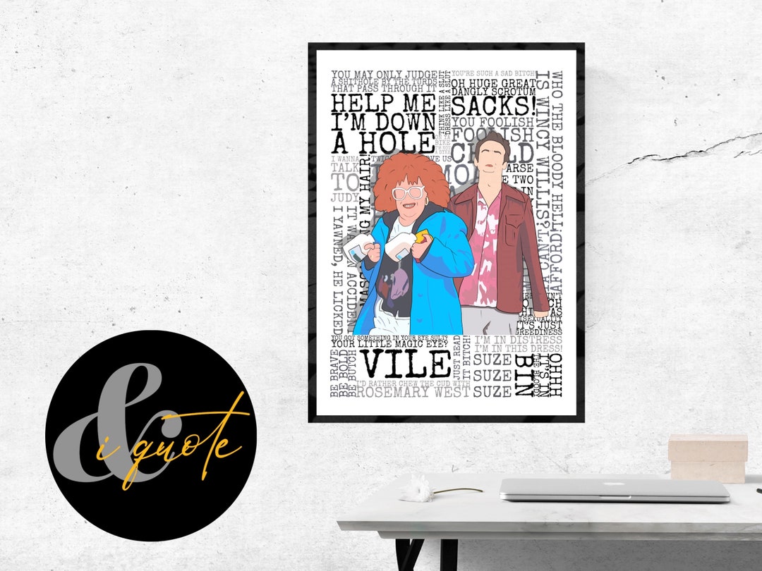 GIMME GIMME GIMME Character Funny Quote Poster Colour Illustrated Wall ...