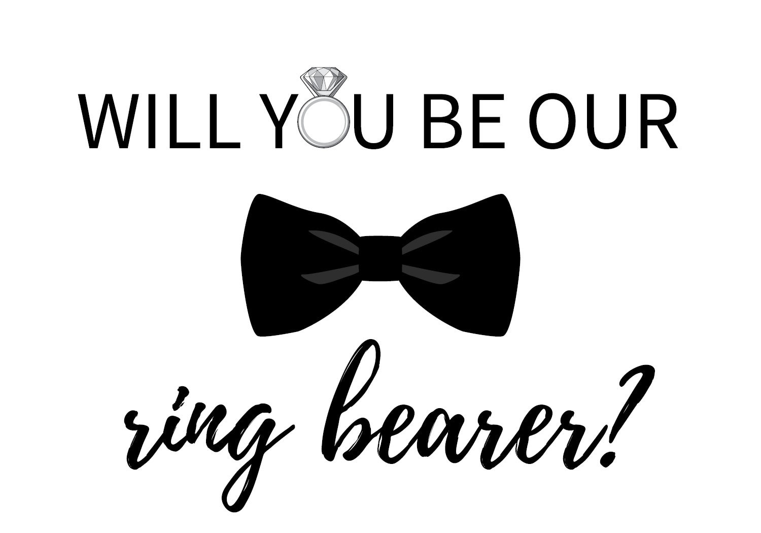 Will You Be Our Ring Bearer wedding, Ring Security, Ring Bearer, Bridal ...
