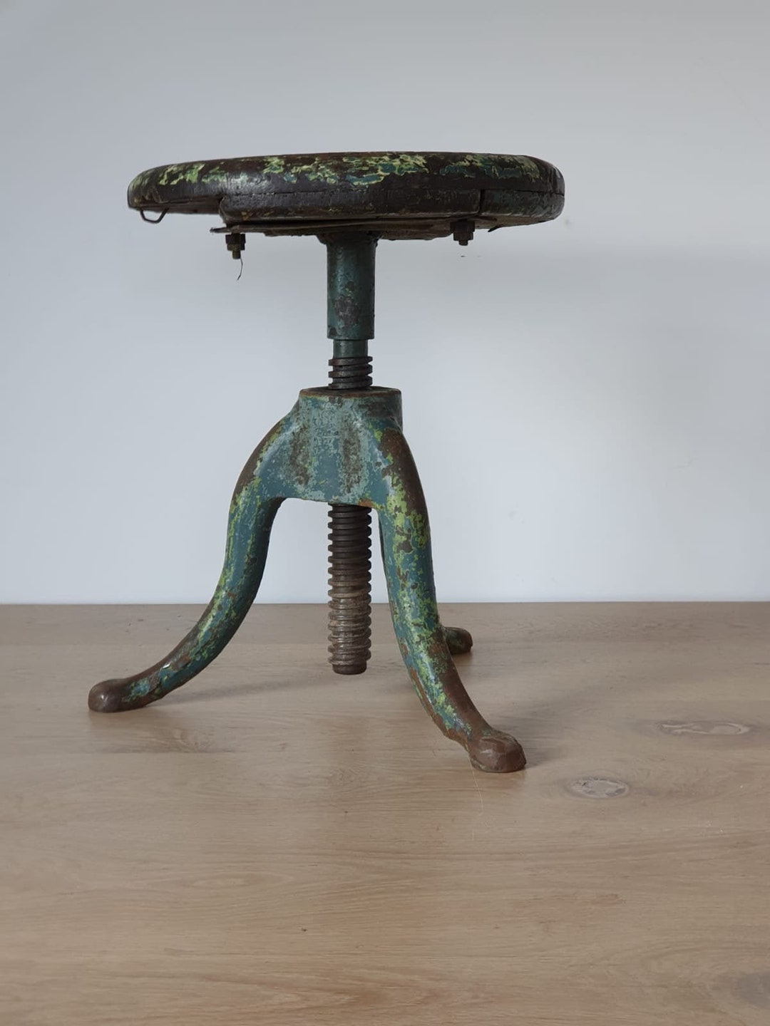 Green Swivel Stool - Etsy