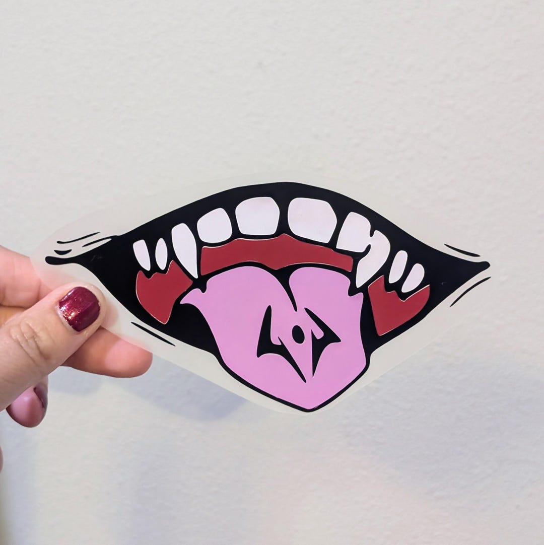 Anime Mouth Sukuna JJK Inspired Vinyl Sticker for Cars, Laptops ...