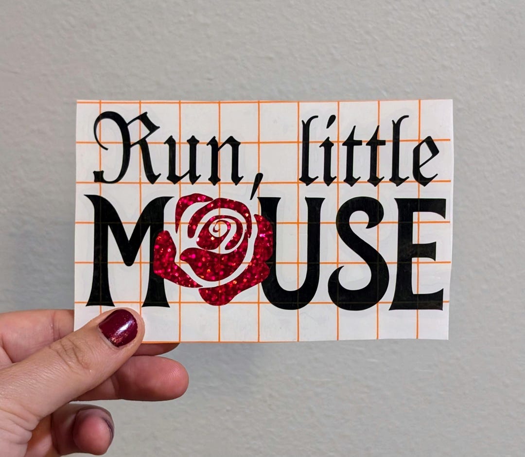 Run, Little Mouse Haunting Adeline Inspired Vinyl Sticker for Cars ...