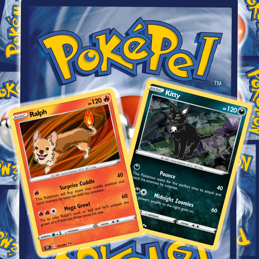 Custom Pet Pokémon Card - Etsy