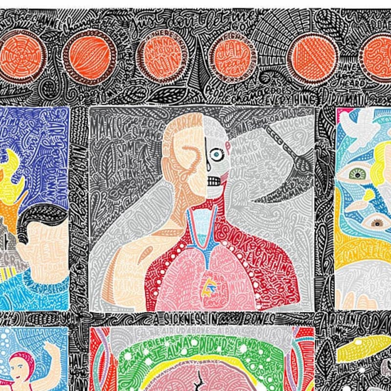 Lyric Drawing - Etsy