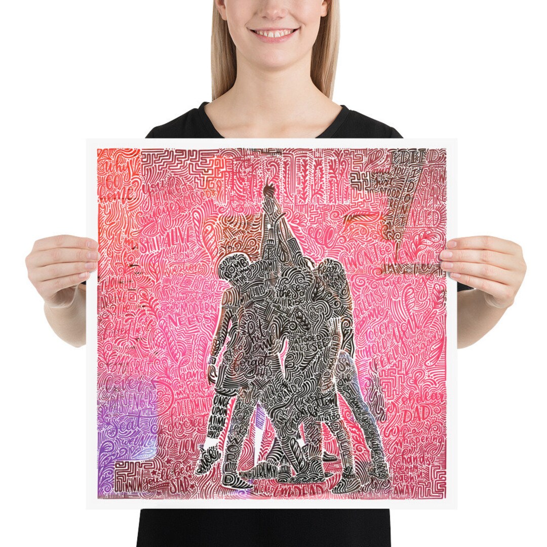 PJ Ten Lyric Portrait Art Print, Giclee, 18x18 (international Only) - Etsy