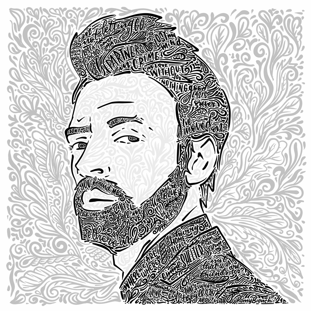 Finneas Lyric Art, 18x18, Lyric Poster, Birthday Present, Unique Gift ...