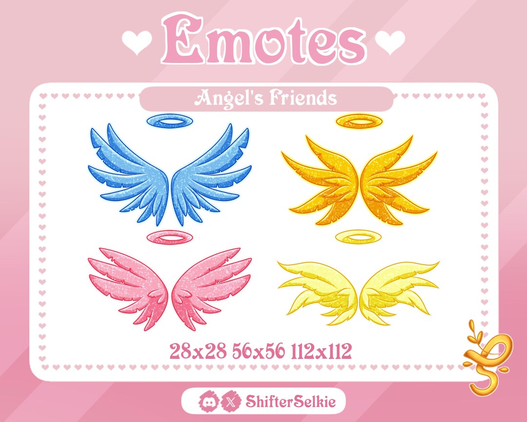 Angel's Friends Emote | Twitch Emote | Discord Emote | Emote | Twitch ...