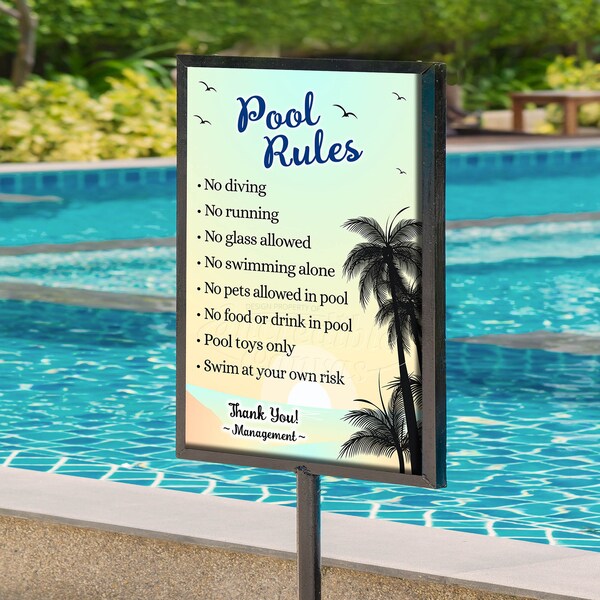 Beach Rules Sign - Etsy