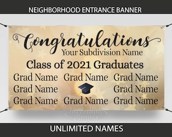 Graduation Banner 2021 - Etsy