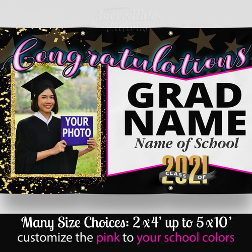 Graduation Retractable Banner Class of 2021 Banner - Etsy