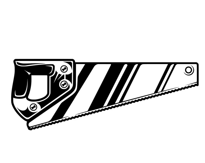 Handsaw Outline SVG Files | Hand Saw Silhouette SVG Cut Files ...