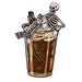 Iced Coffee Skeleton PNG JPG Digital Download Vector File, Cricut Png ...