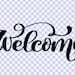 Welcome SVG, Fancy Font, Digital Download - Etsy