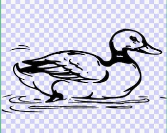 Duck Outline Clipart