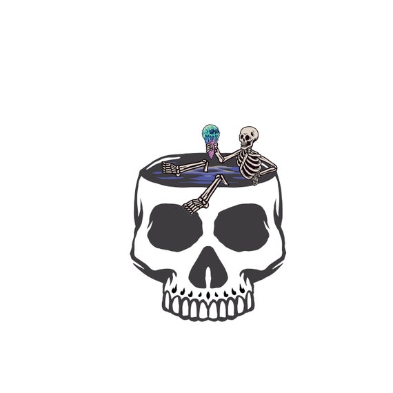 Ice Cream Skeleton Skull PNG JPG Digital Download Vector File - Etsy