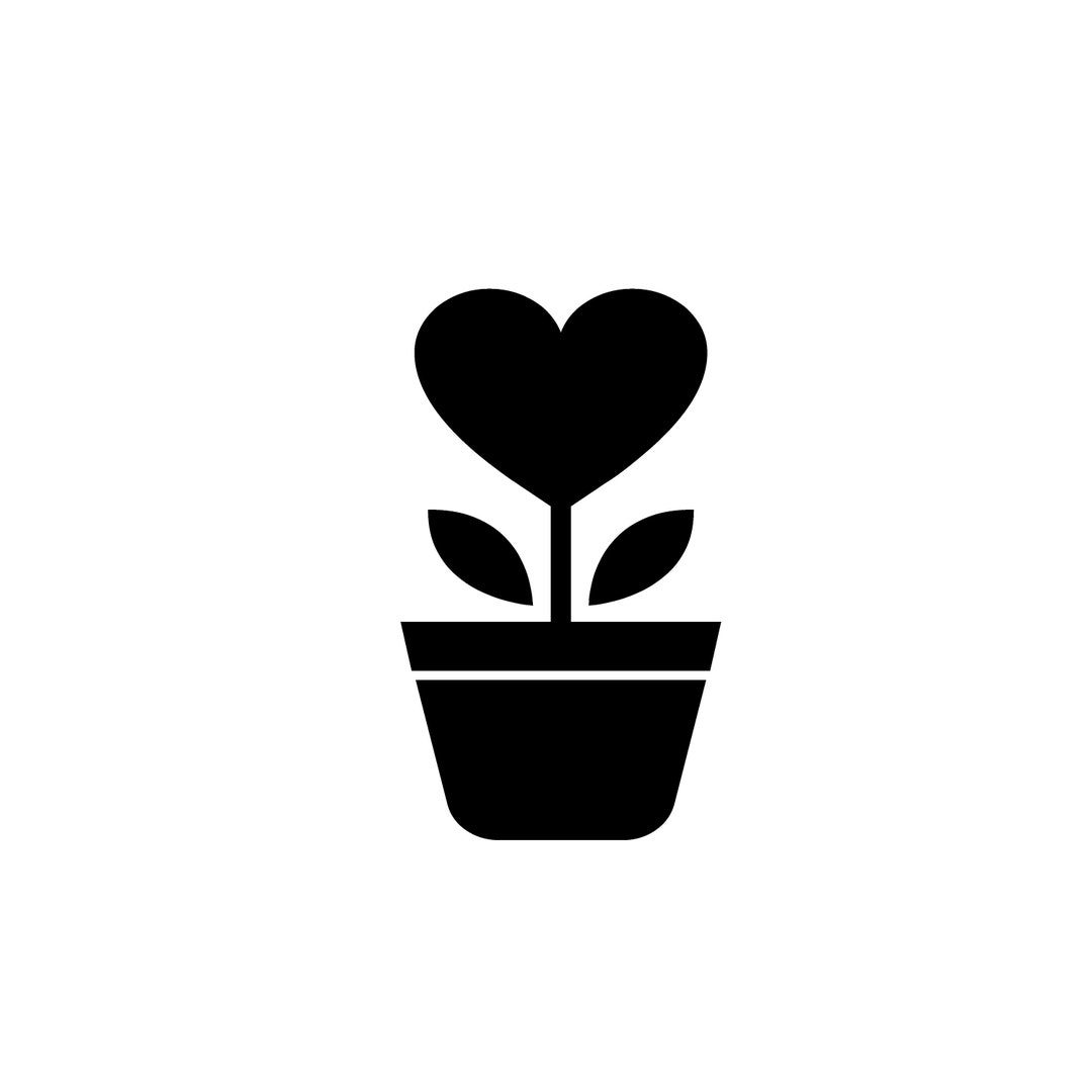 Flower Pot Heart Love Download Svg Cut File, Heart ,clip Art Download ...