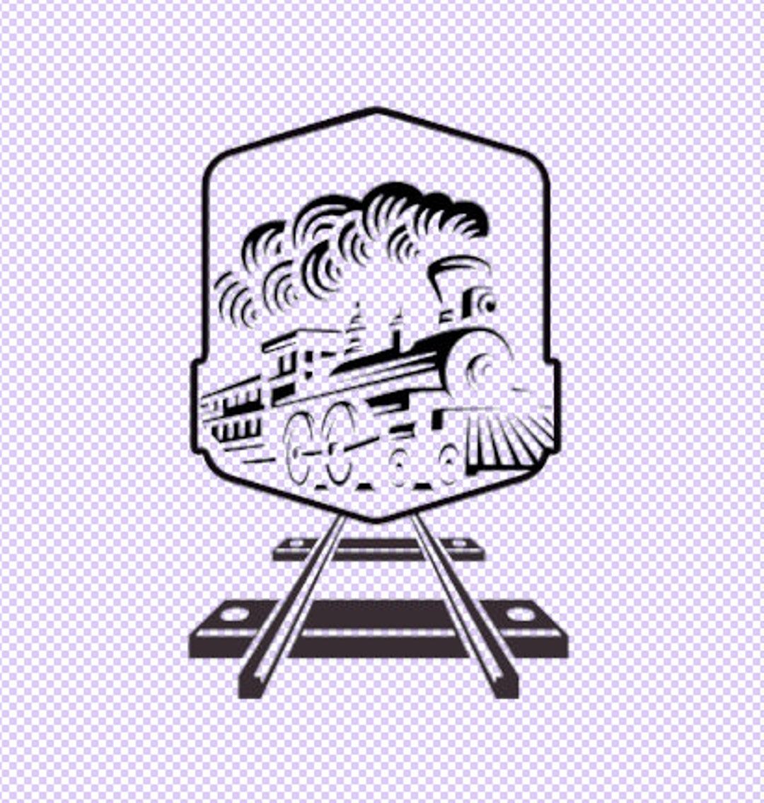 Locomotive Rail Road Svg Digital Download, Train Logo, Steam Engine ...