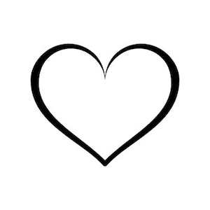 Heart Svg Download, Single Heart Love Download Svg Cut File, Heart Clip ...
