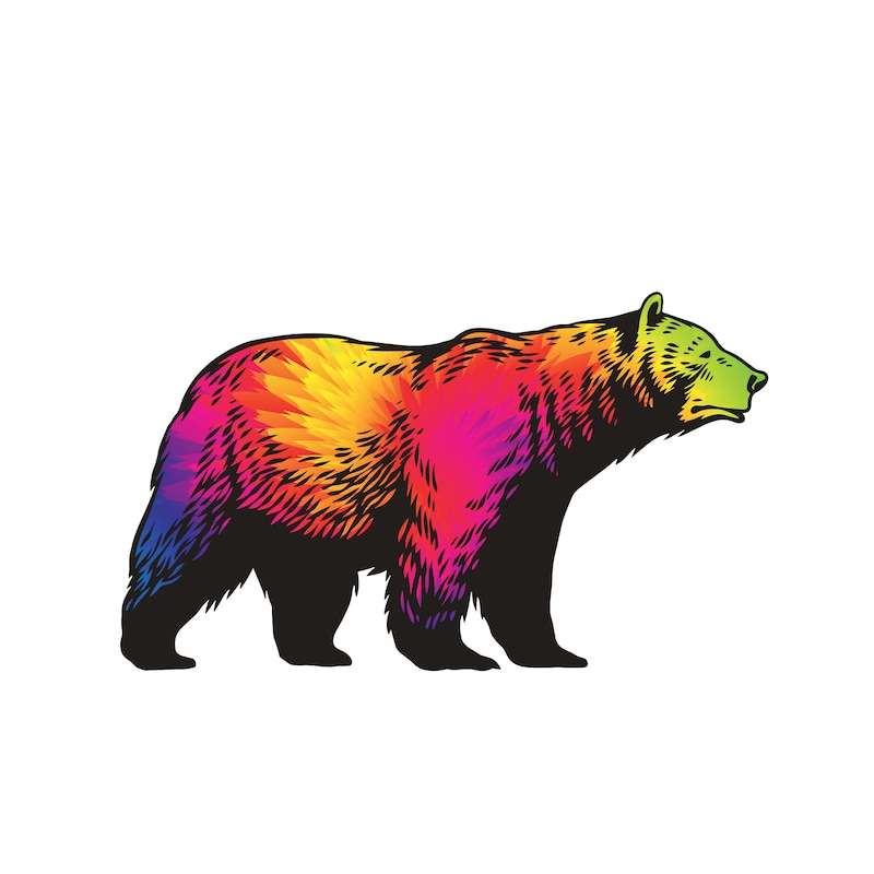 Lgbt Bear Art - Etsy