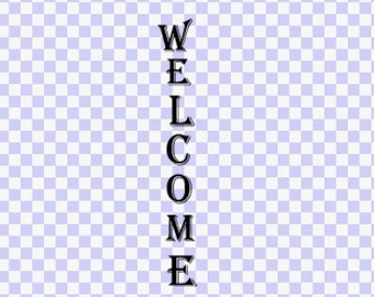 Welcome Vertical Fonts Svg - Etsy UK