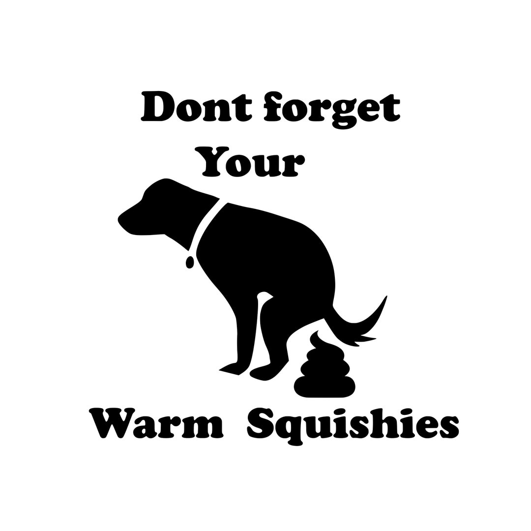 Funny Dog Pooping Vinyl Decal Hiking Decal, Funny Dog Sticker Car ...