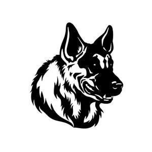 German Shepherd Dog Head Face, Svg Png Jpg Bmp, Digital Download, SVG ...
