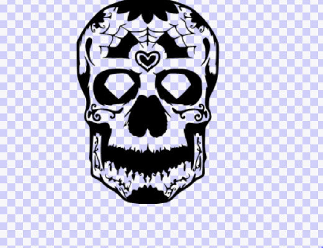 Halloween Dead Head Skull SVG Download Cut File Sugar Skull Svg, Black ...