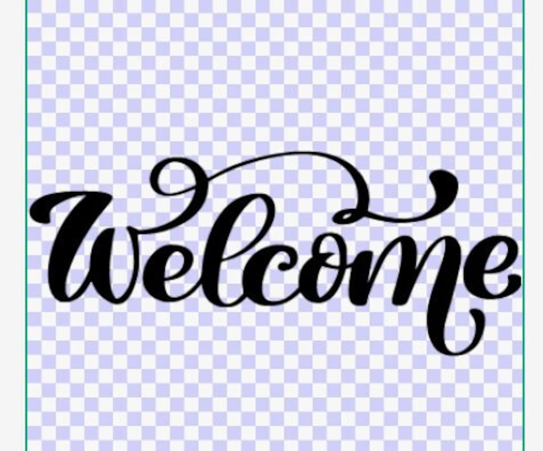 Welcome SVG, Fancy Font, Digital Download - Etsy
