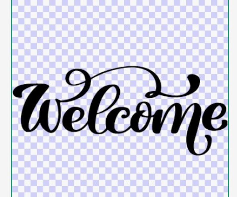 Welcome SVG, Fancy Font, Digital Download - Etsy