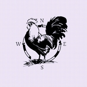 Rooster Compass Svg, Png Download, Farm Life, Animal, Morning Rooster ...