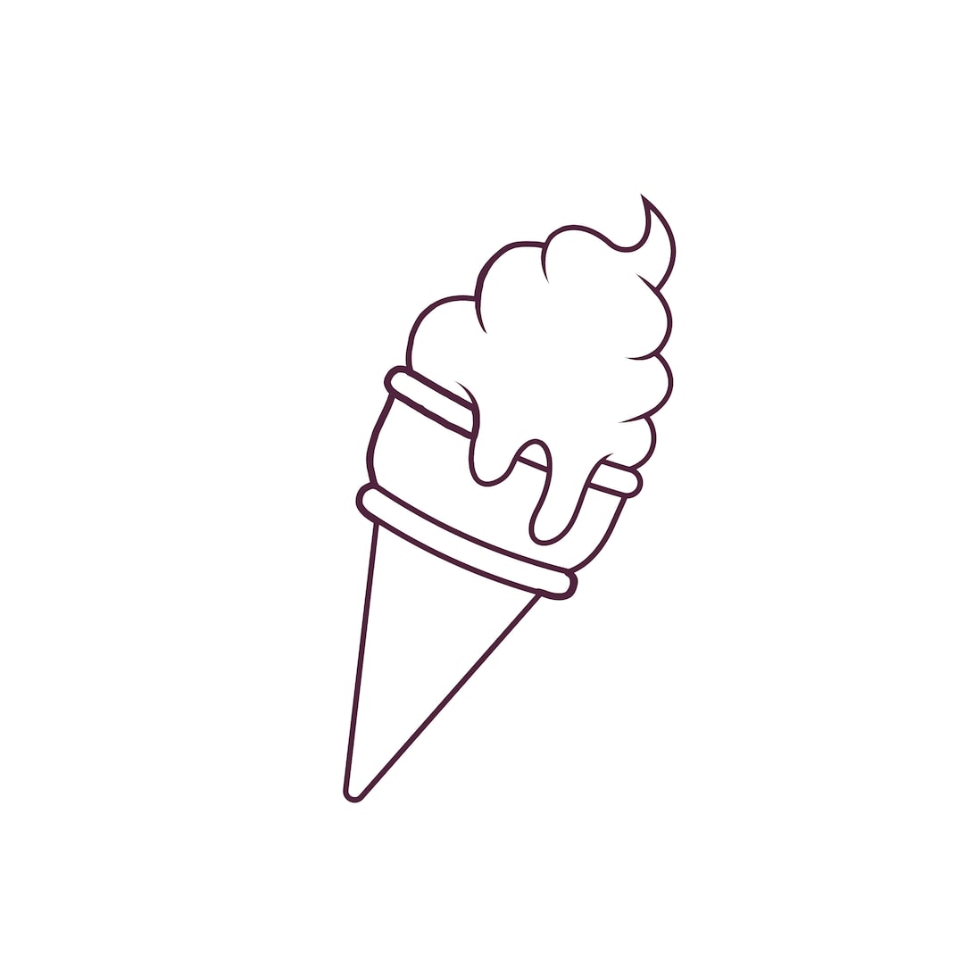 Ice Cream Cone Svg Digital Download Ice Cream Cone Svg Png Bmp