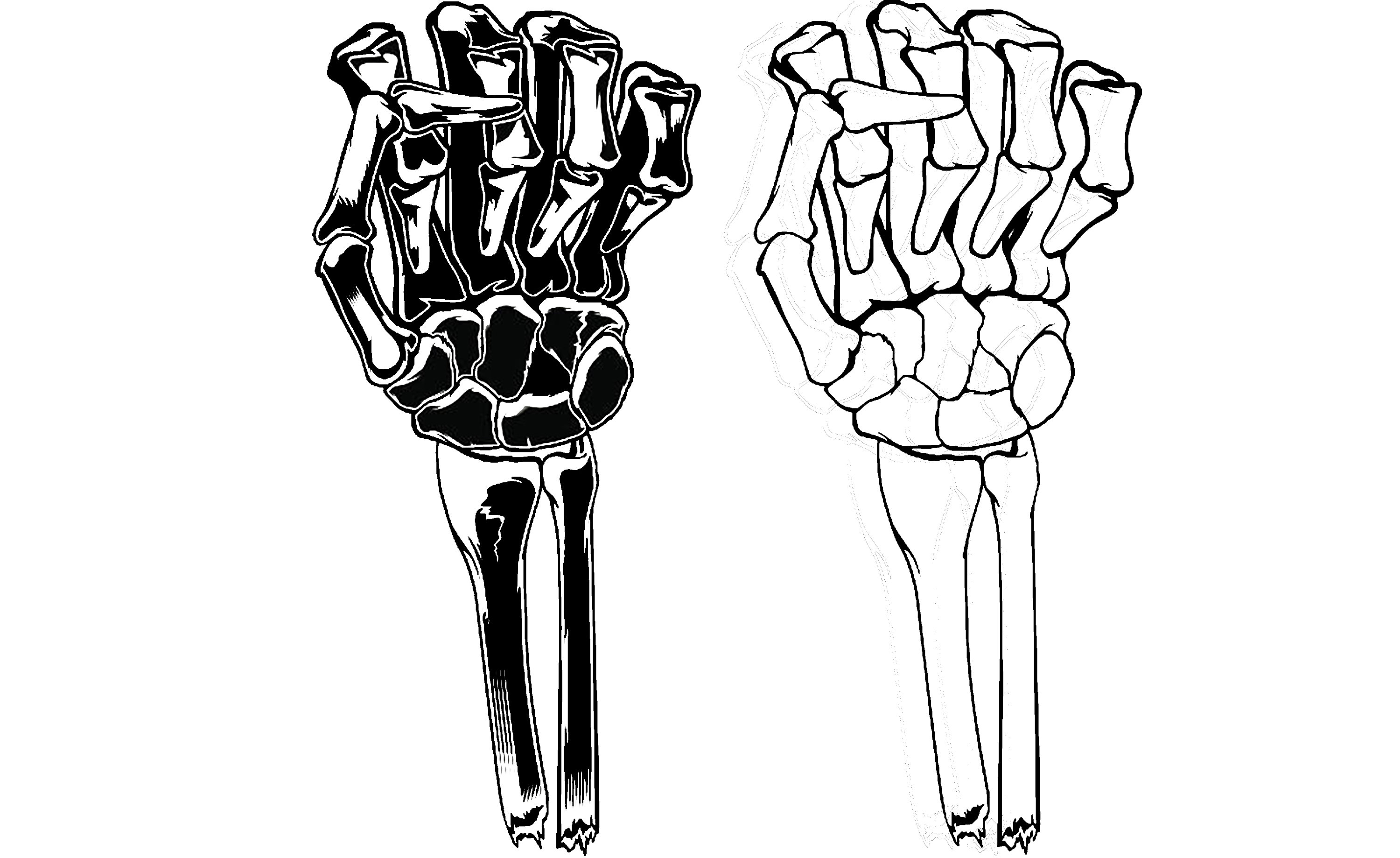 Skeleton Fist Hand Svg Download Cricut Svg Clip Art Png - Etsy