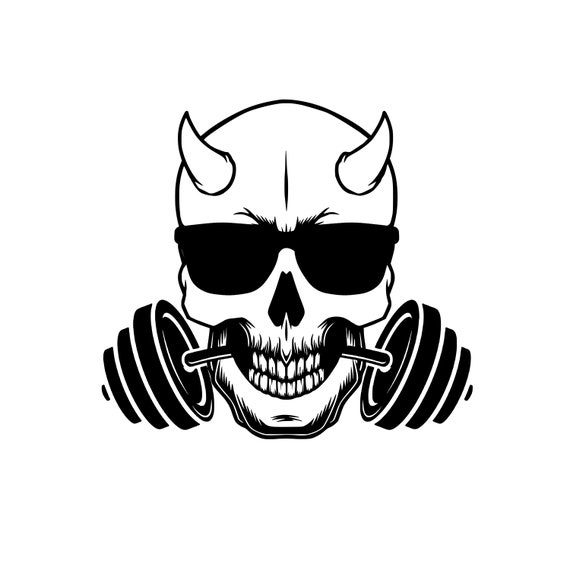 Devil Skull Silhouette