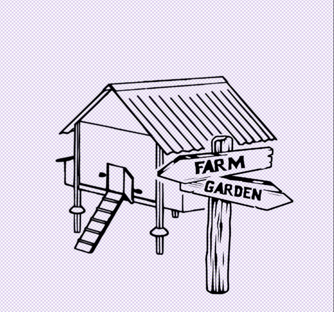 Chicken Coop Svg Farm Sign Svg PNG Instant Digital Download, Silhouette ...