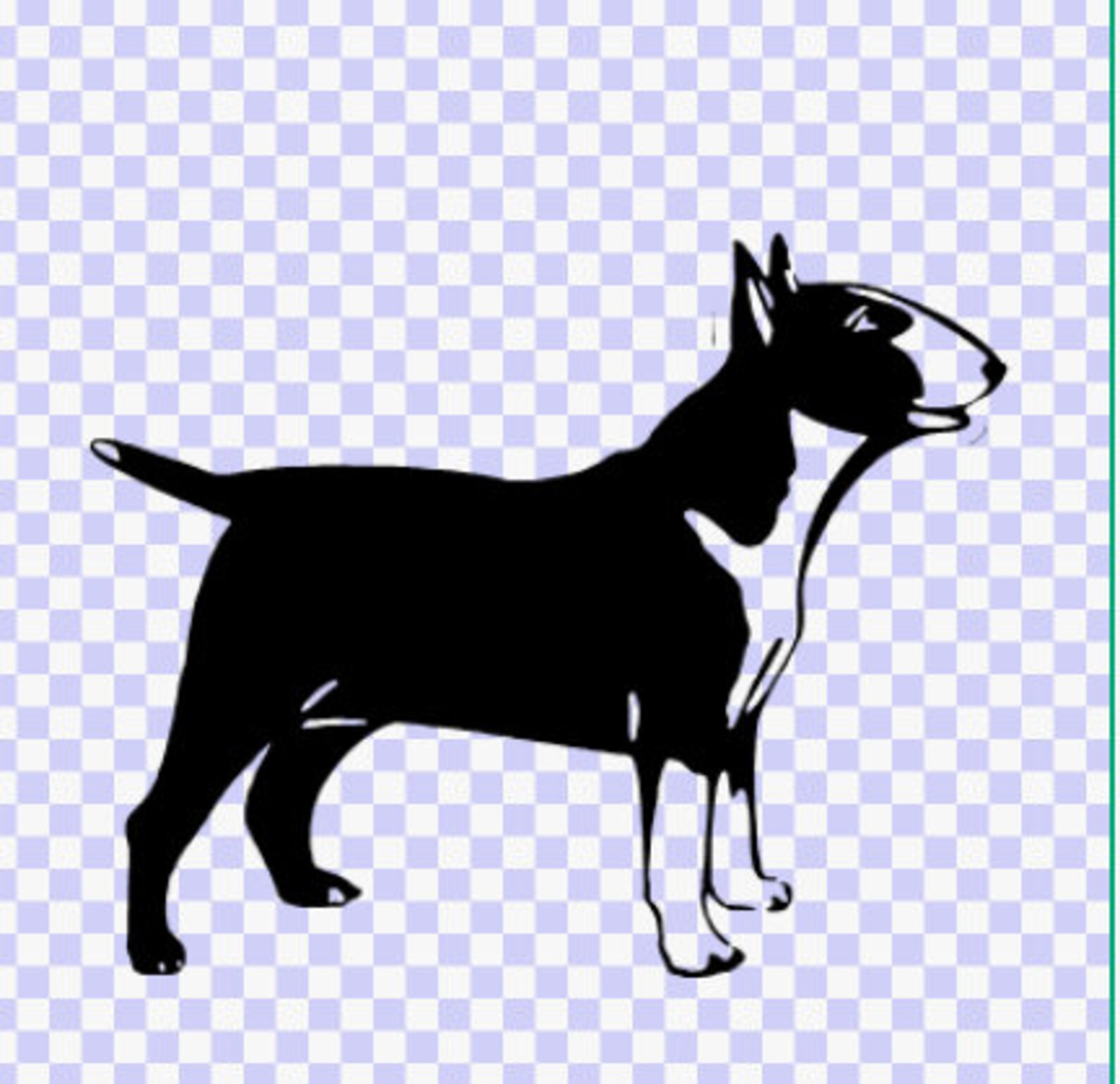 Bull Terrier Standing Svg Digital Download Dog Svg Bull | Etsy