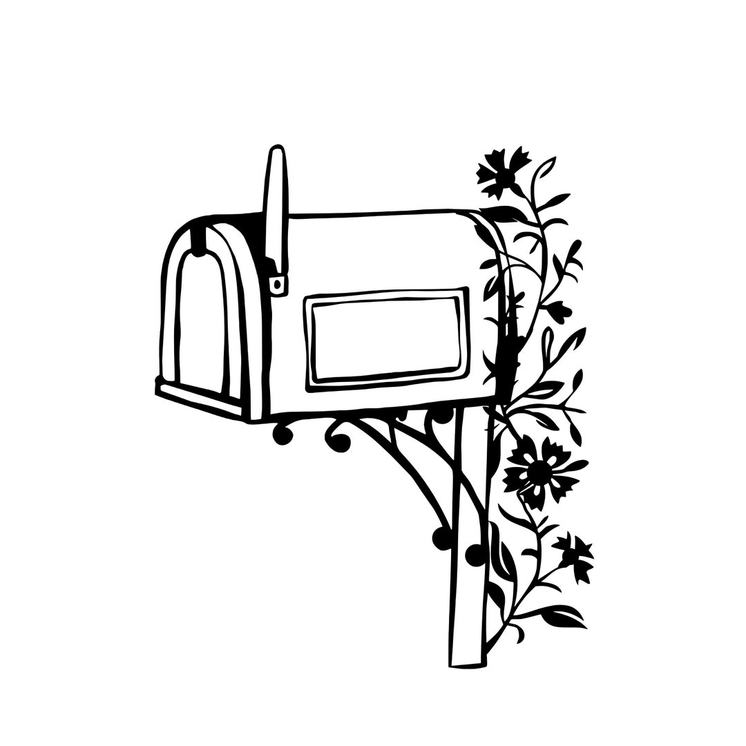 Mailbox Svg Download, Mailbox Clipart, Silhouette Clip Art, Cricut ...