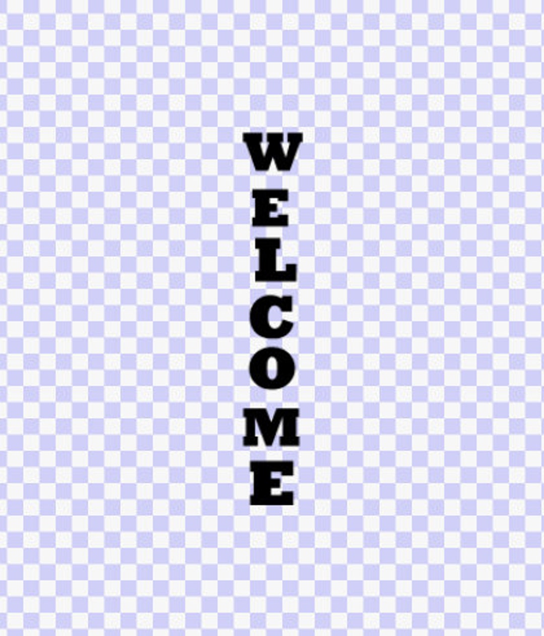 Welcome SVG, Vertical - Etsy