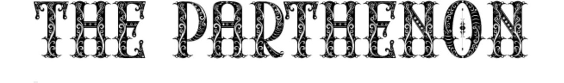 Parthenon Font Download Svg Cut File Silhouette Cricut - Etsy