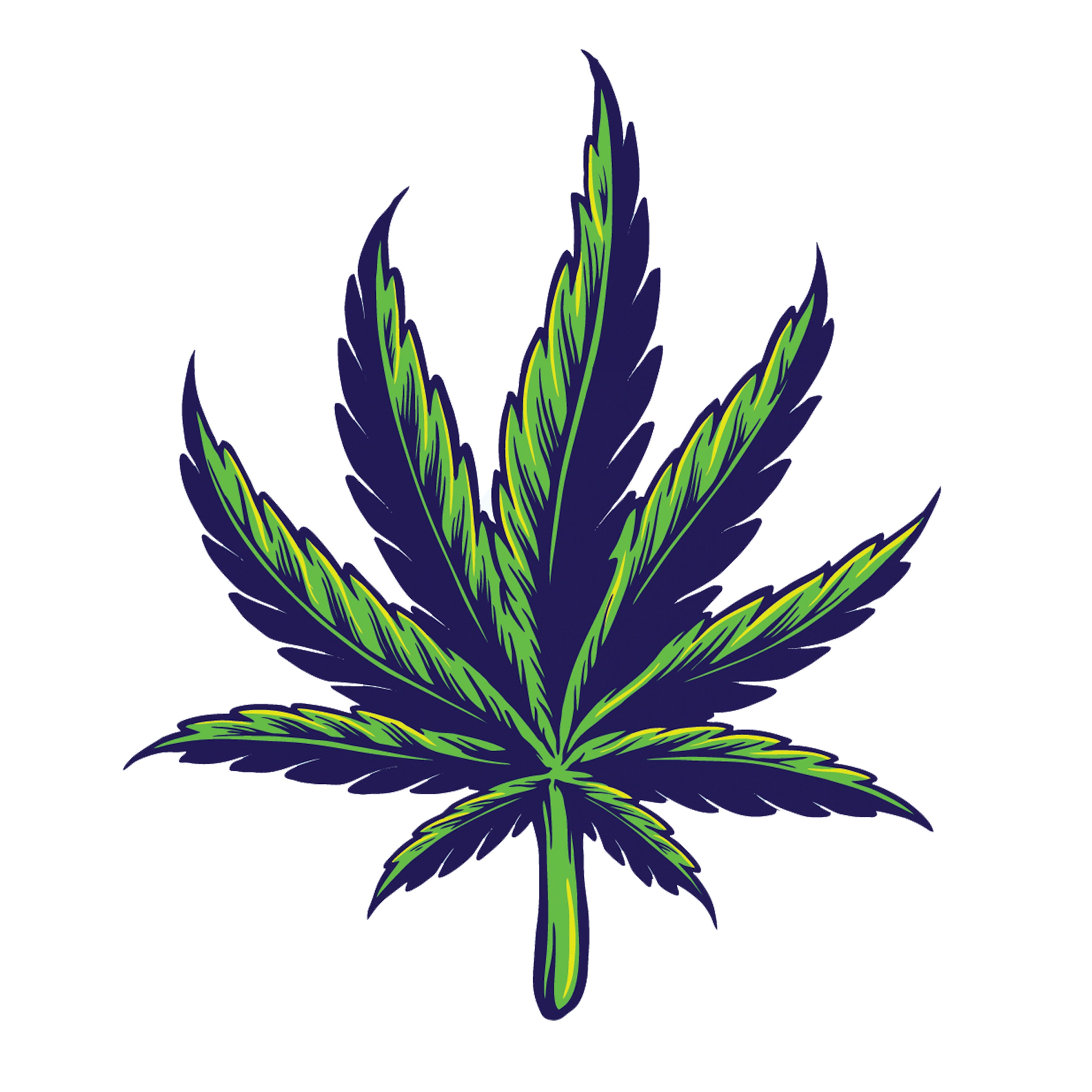 Pot Leaf Drawings Printable