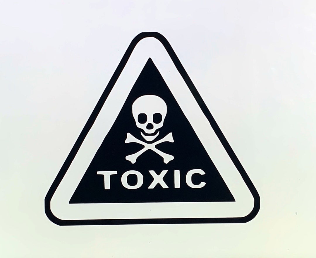 Toxic Black Skull Vinyl Decal,laptop Decal - Etsy