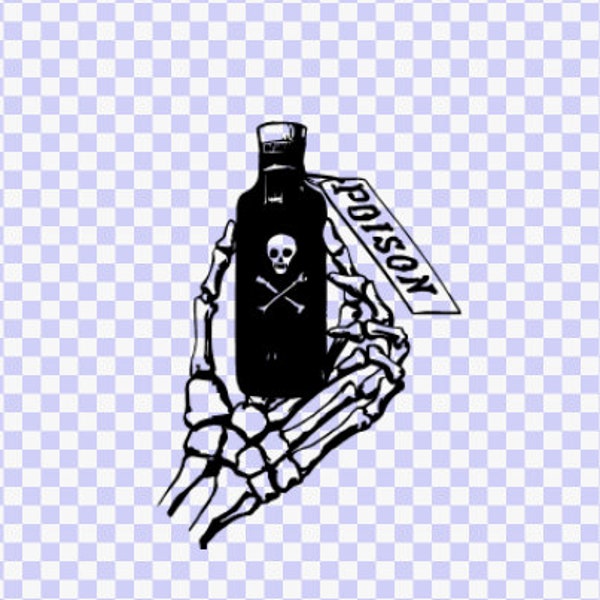 Poison Bottle Label - Etsy