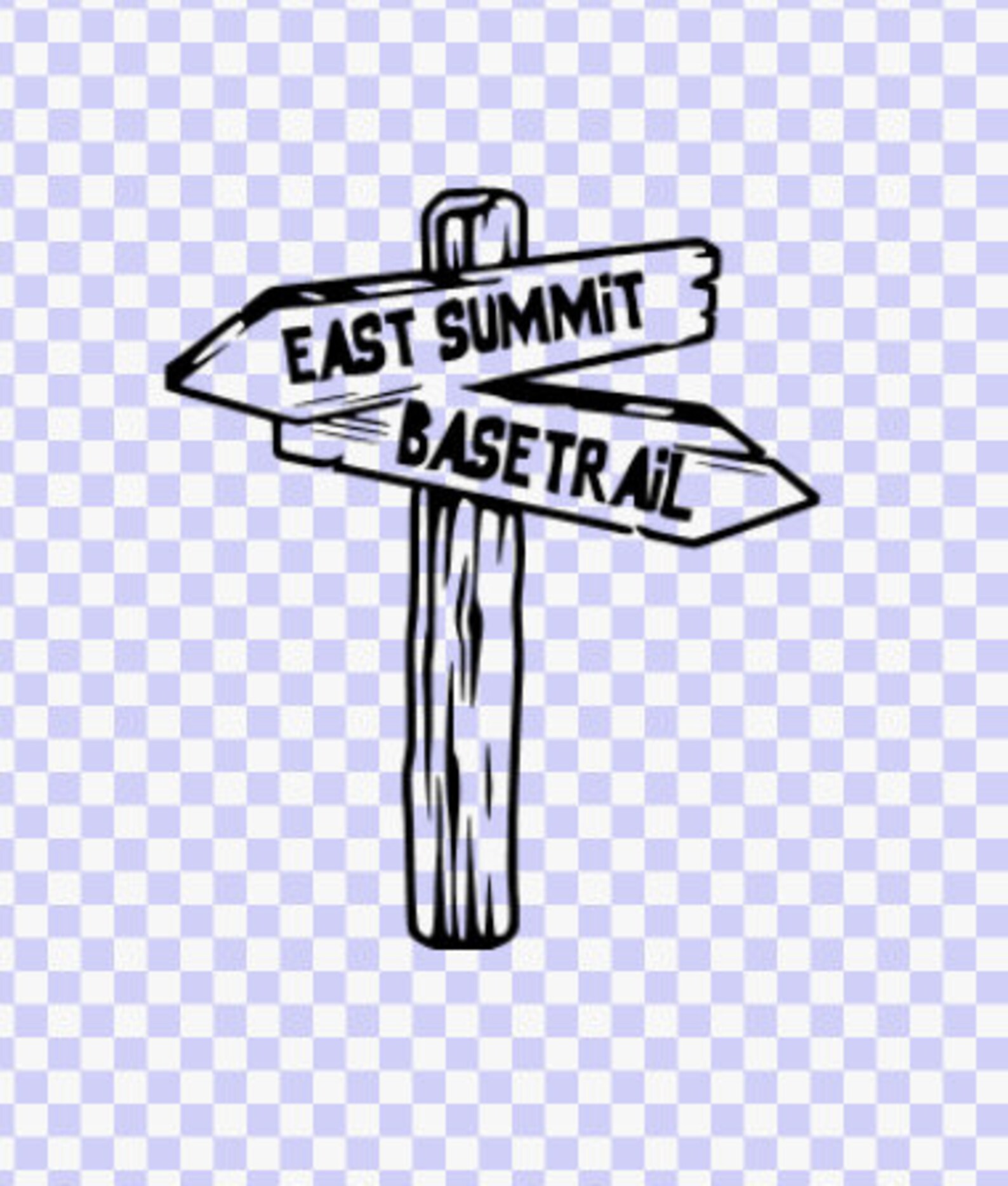 Summit Trail Wooden Sign SVG Instant Digital Download Hiking - Etsy