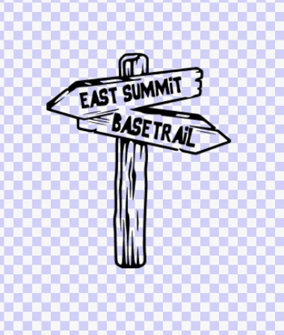 Hiking Trail Sign Clip Art
