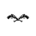 Six Shooter Crossed Pistols Download Pistols Skull SVG Download Cut ...