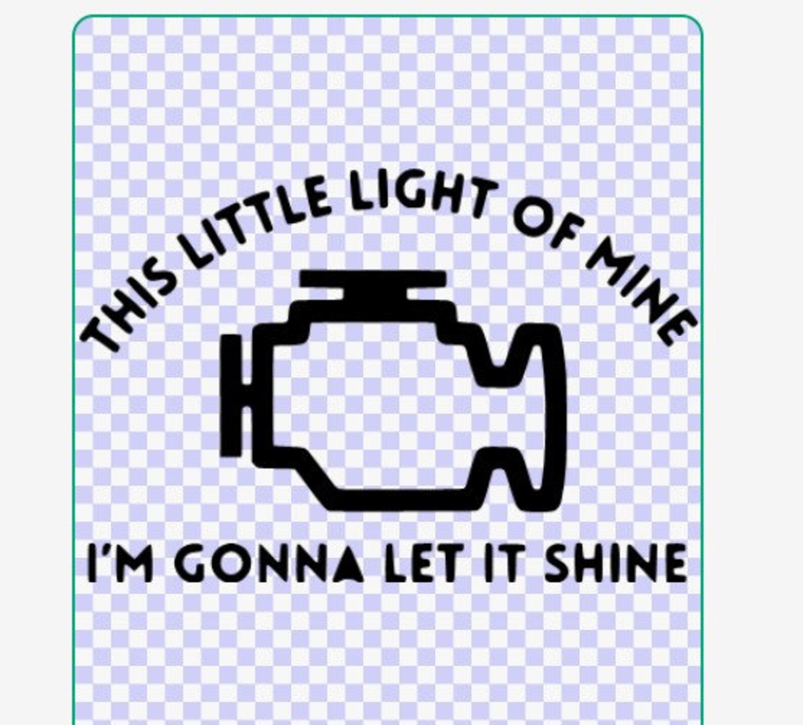 Check Engine Svg Download File for Cricut Silhouette Circuit - Etsy Canada