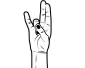 The Shocker Hand Svg Instant Digital Download Cricut Svg - Etsy